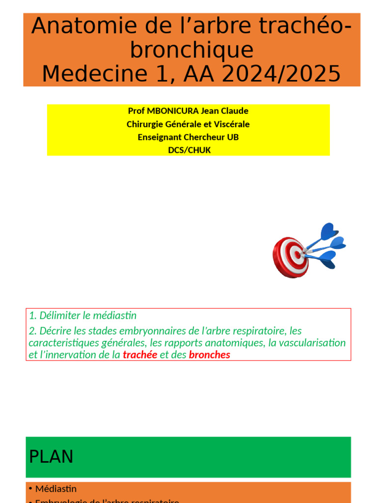 Anatomie de l'arbre trachéo-bronchique | PDF | Nerf vague | Aorte