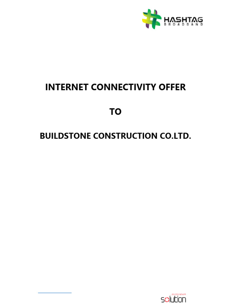Buildstone Construction Co - LTD | PDF | Internet Access | Internet