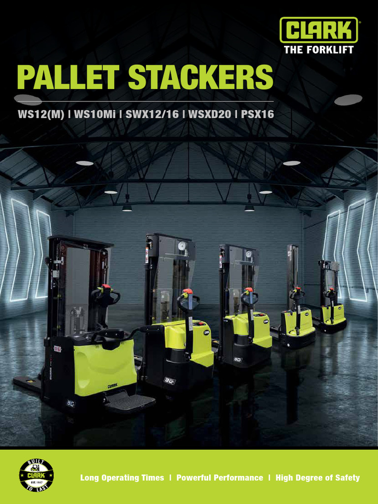 High-Capacity Pallet Stackers Overview | PDF | Pallet | Forklift