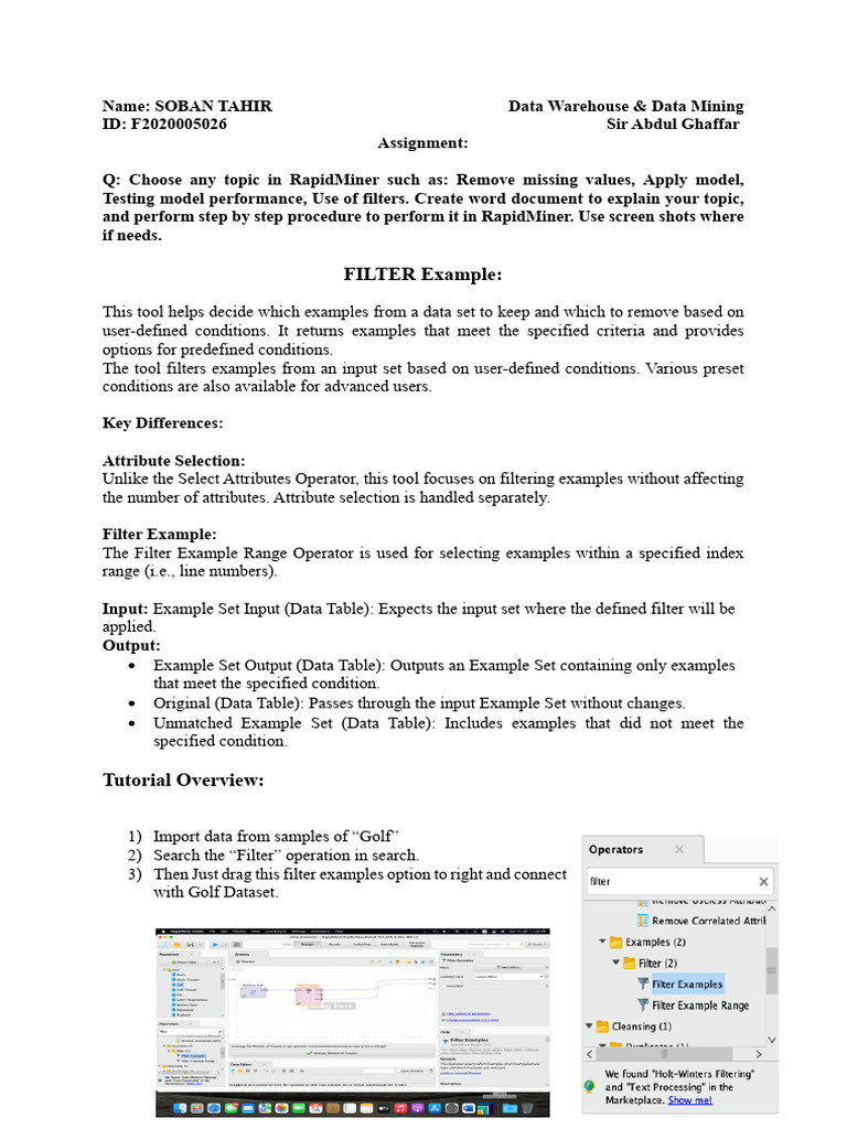 Assignment (Tutorial) SOBAN-TAHIR F2020005026 | PDF | Parameter ...