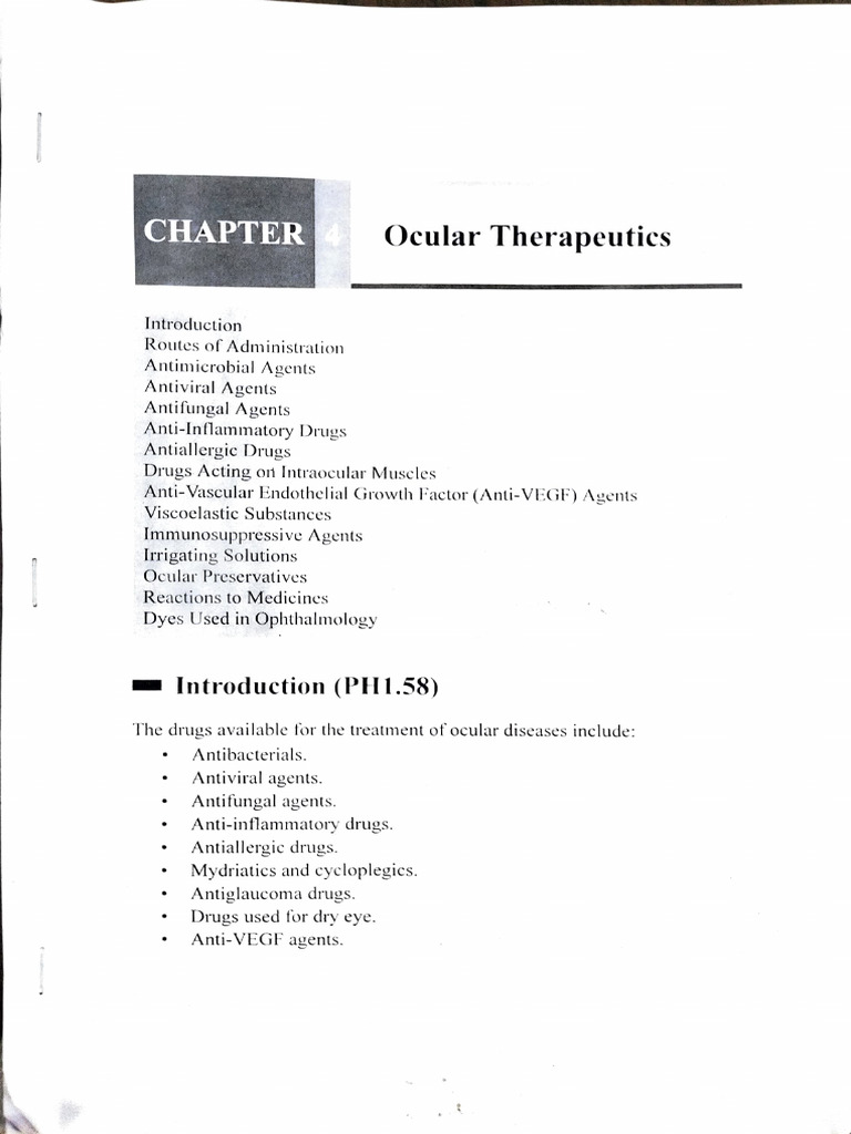 Opthal Drugs | PDF
