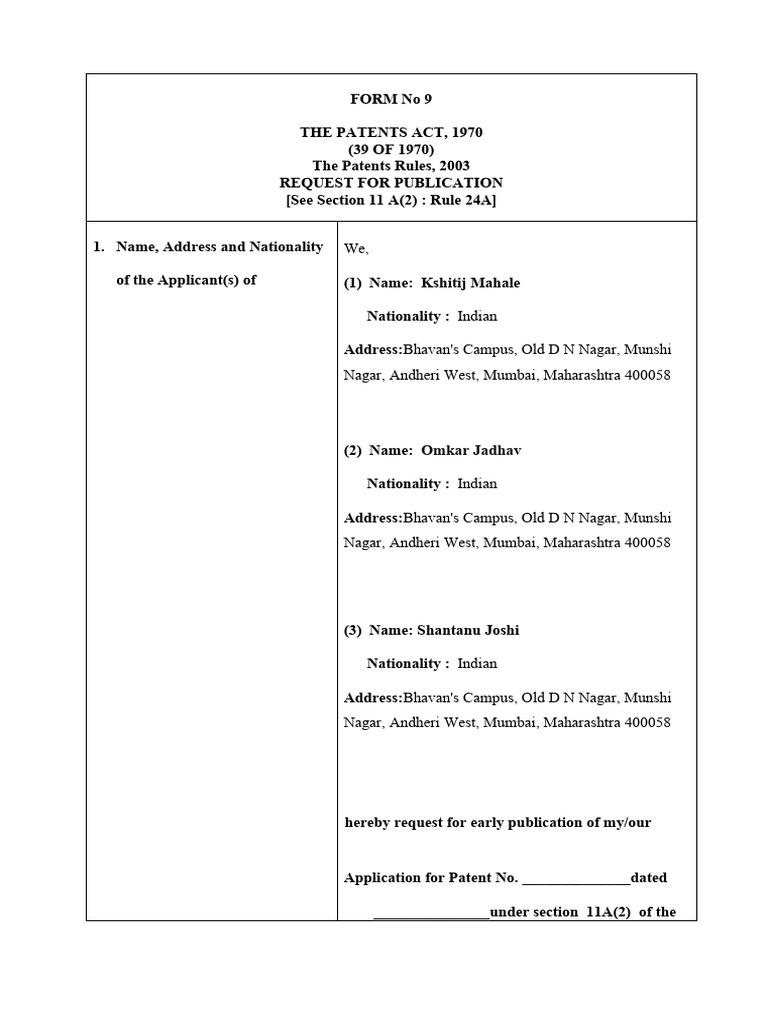 Patent_Form_9[1] | PDF