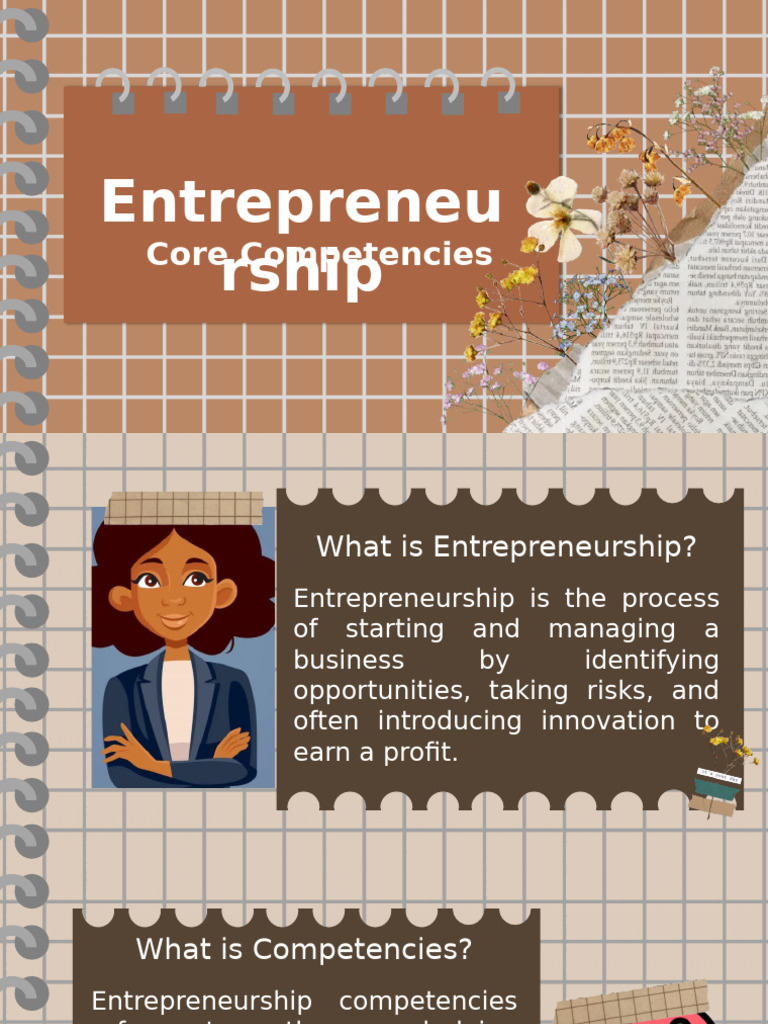 Entrepreneur Core Competencies-editedddddddddd | PDF | Entrepreneurship ...