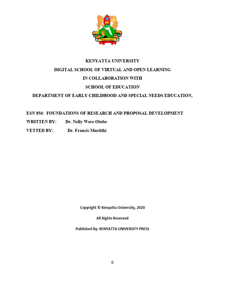 Esn 856 Module | PDF | Educational Assessment | Methodology