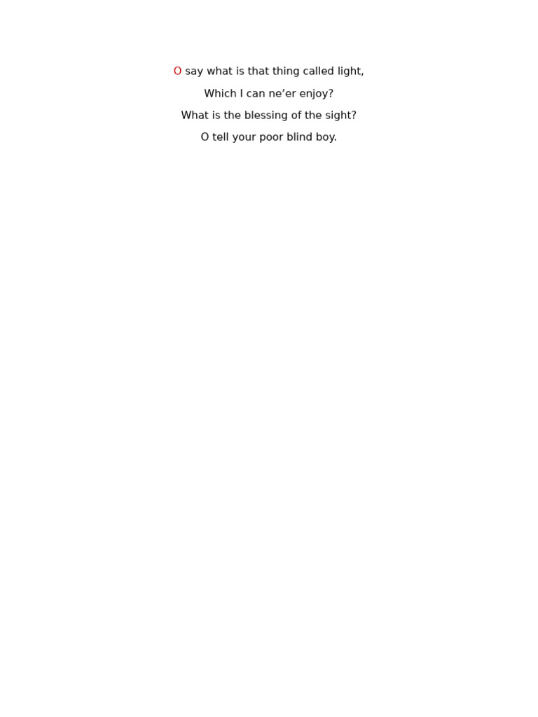 O Say What Is That Thing Called Light | PDF