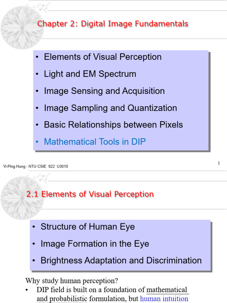 2025 Chap 2B | PDF | Visual Perception | Eye