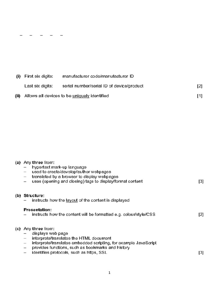 Worksheet 1.2.3 Internet Principles of Operation With Solution | PDF