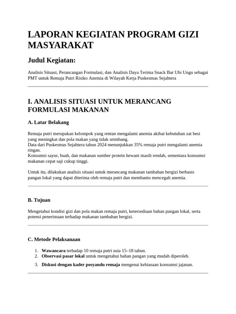 71007 Contoh Gabungan 1-3 Laporan Kegiatan Program Gizi Masyarakat ...