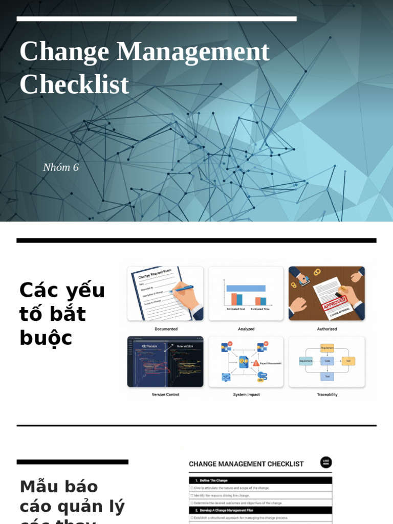 Change Management Checklist | PDF