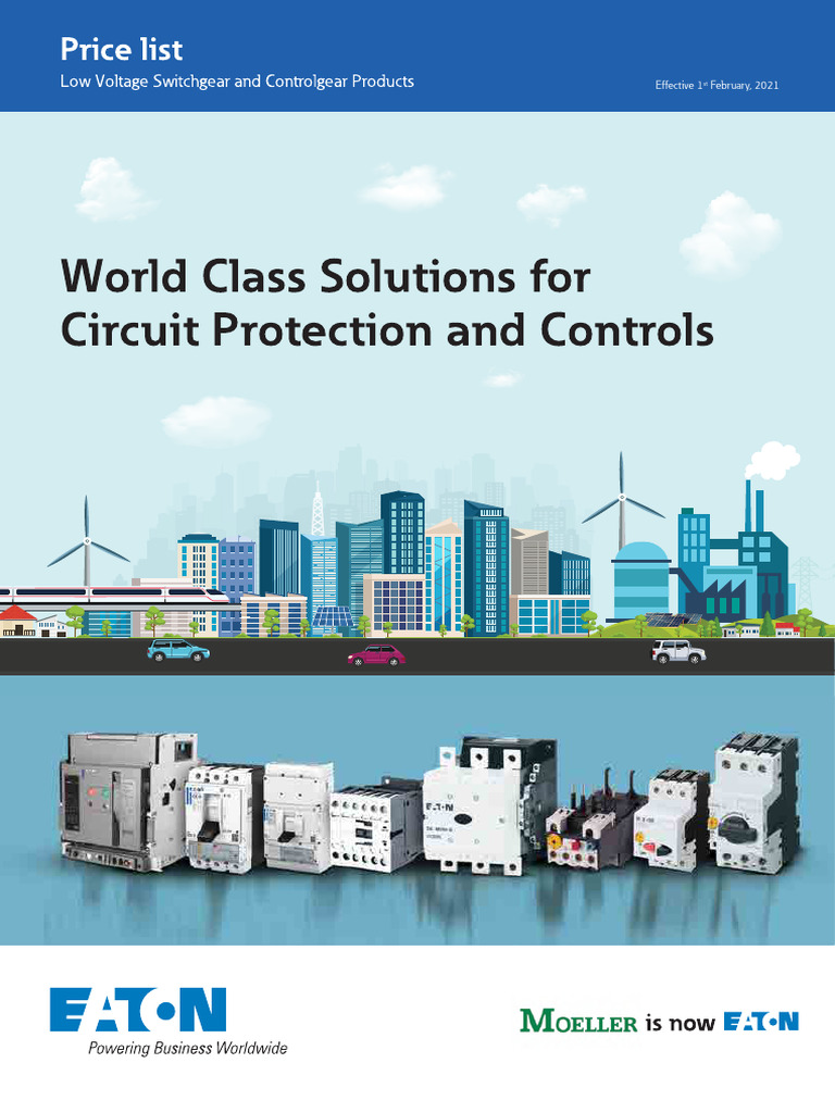 Eaton Switchgear Controlgear Price List 2021 | PDF | Electrical ...
