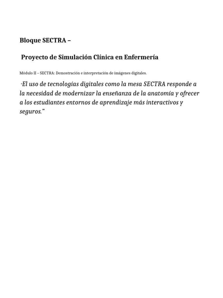 Mesa SECTRA: Innovación en Anatomía Clínica | PDF | Ct Scan | Simulación