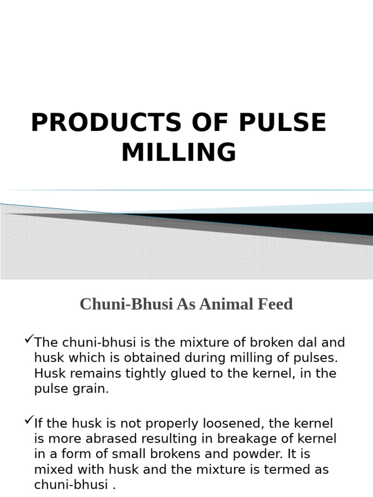 Products of Pulse Milling | PDF