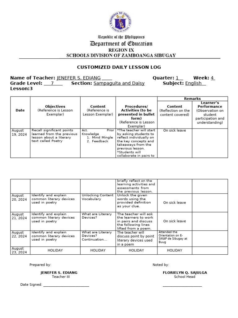 English 7-Customized w4 | PDF | Cognitive Science | Behavior Modification