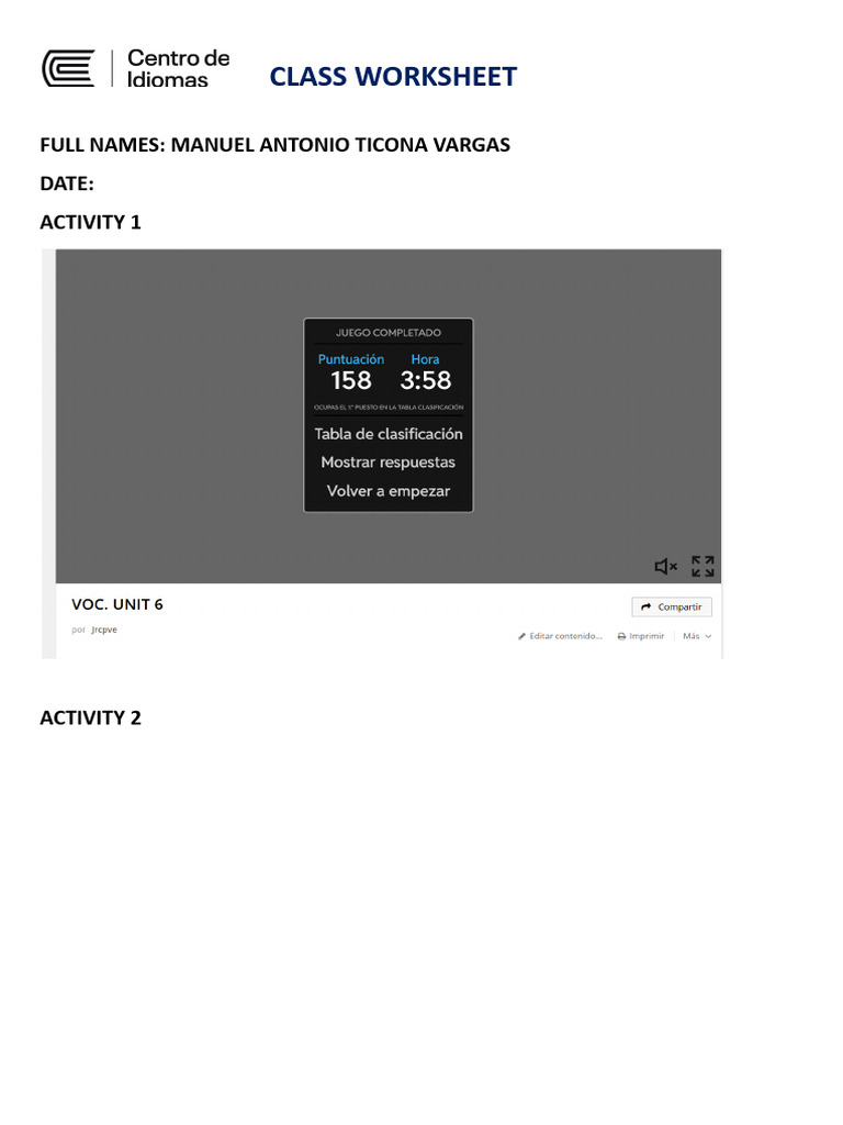 Formato de Worksheet - Twice Activity Manuel Ticona Vargas Martes 15 de ...