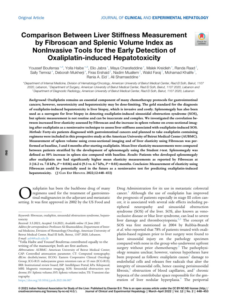 Comparison Between Liver Stiffness Measurement by | PDF | Diseases And ...
