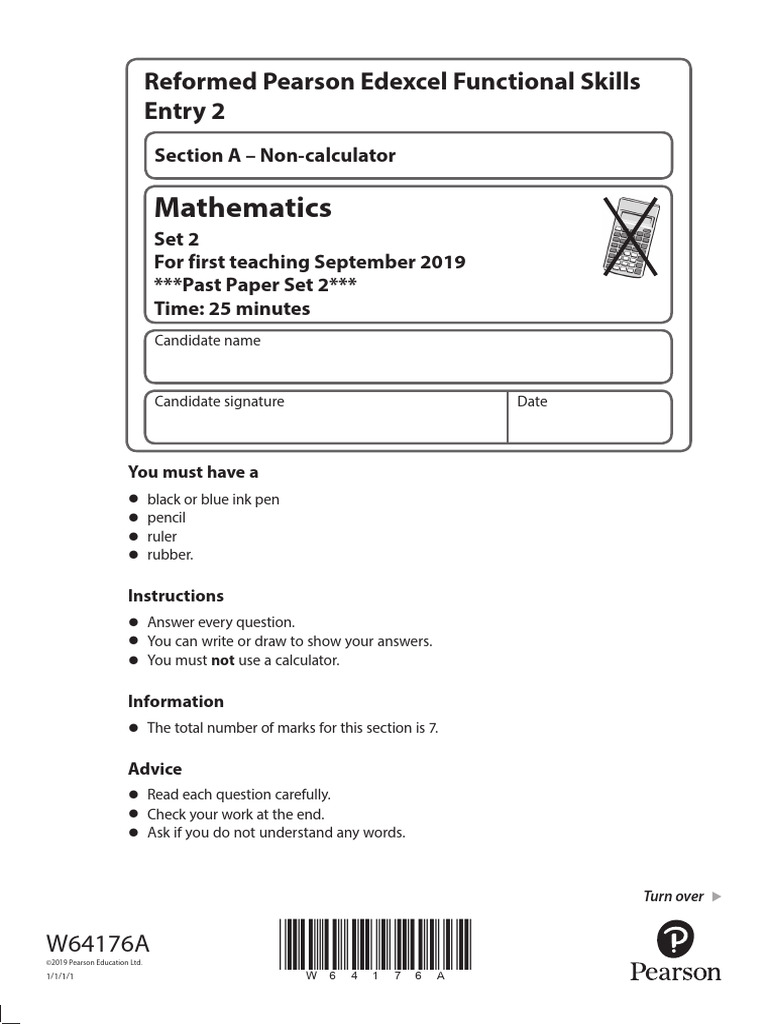 Reformed E2 Maths Set 2 Section A | PDF | Mathematics
