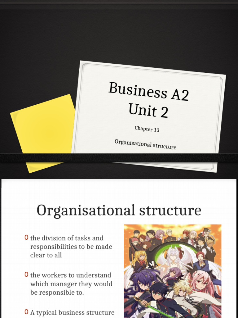 Business Unit 2 Chapter 13 | PDF | Organizational Structure | Business ...