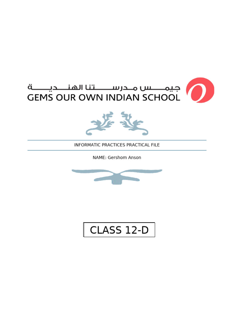 Gershom IP Practical File | PDF