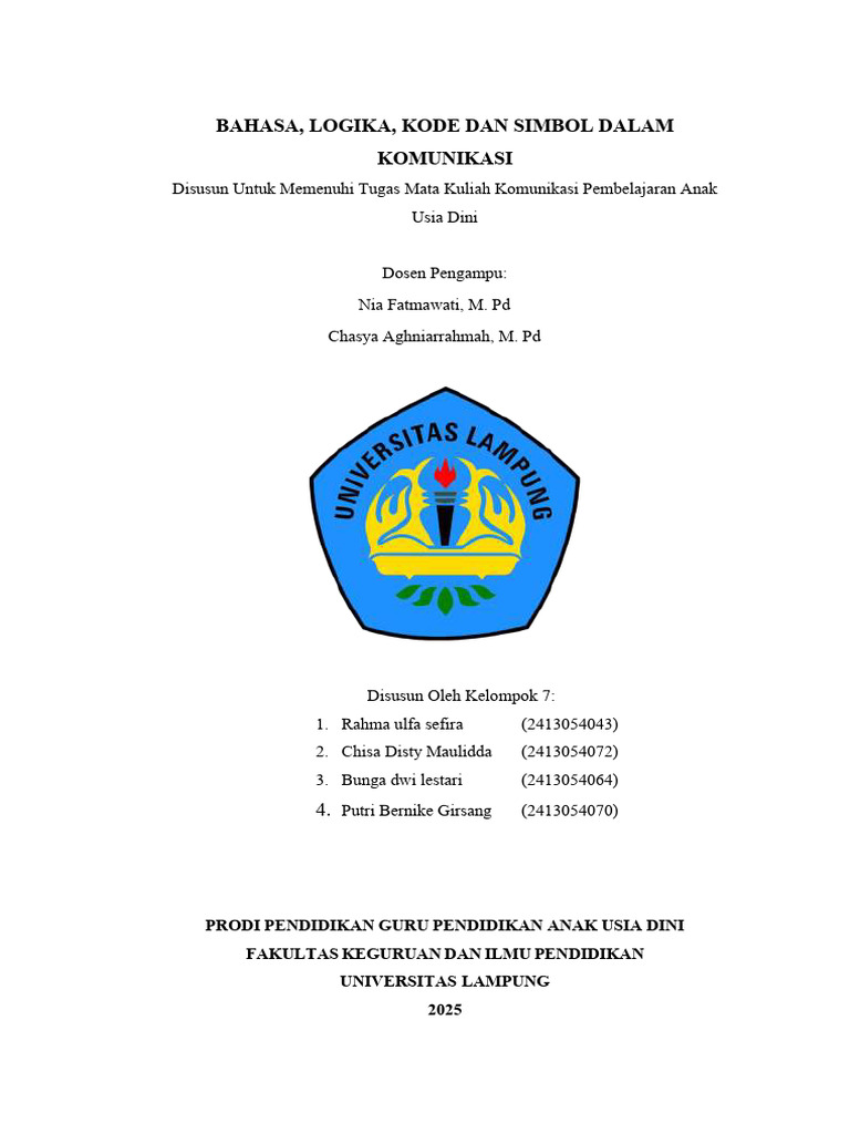 BAHASA, LOGIKA, KODE DAN SIMBOL DALAM KOMUNIKASI-1 | PDF