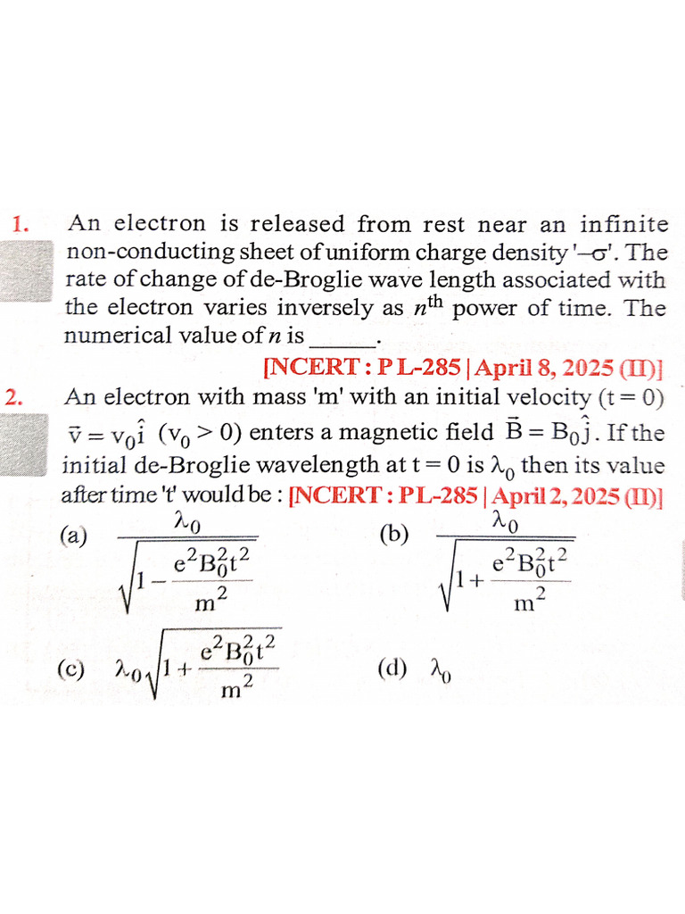 Modern Physics Questions | PDF