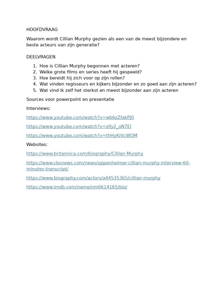 Cillian Murphy Ckv | PDF