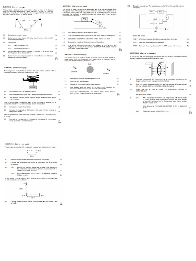 Gr11 Physics D4 2025 | PDF