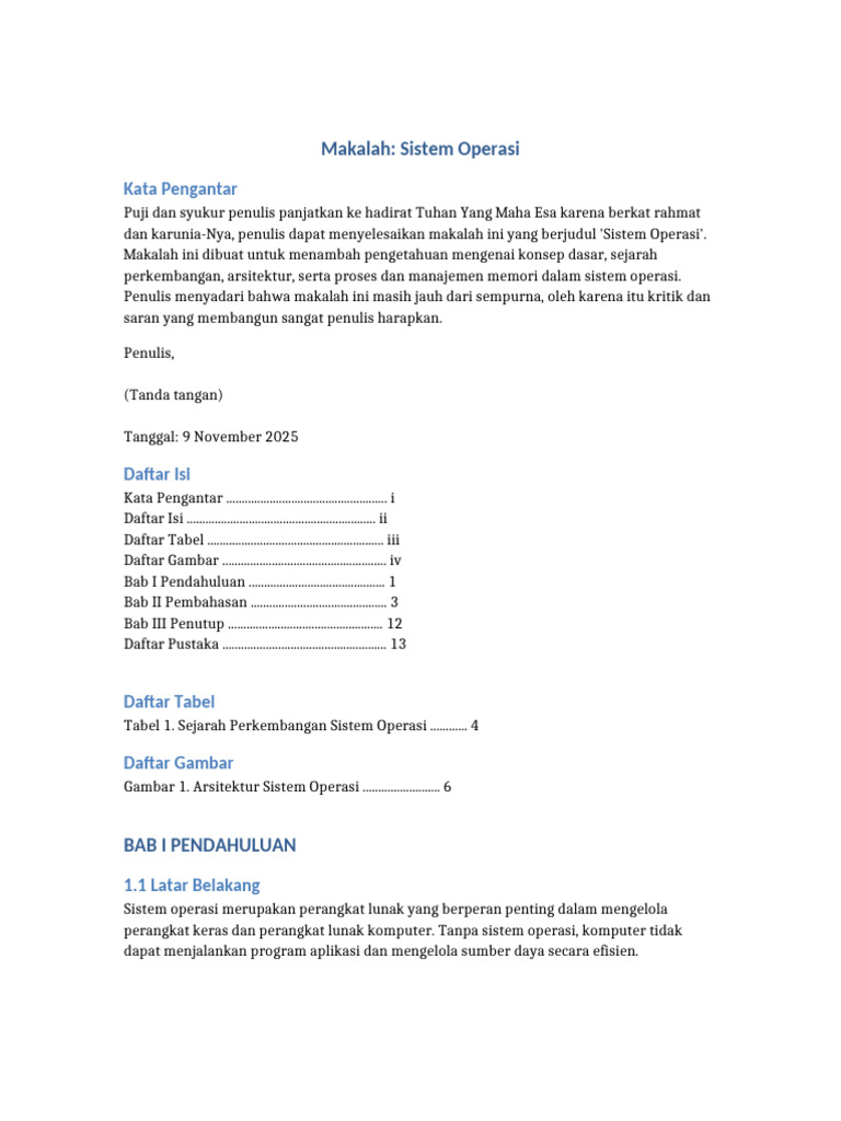 Makalah Sistem Operasi | PDF