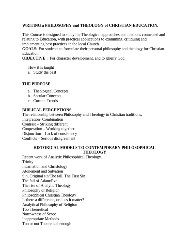 Ce -Phil and Theo Writing 2024 | PDF | Theology | Faith