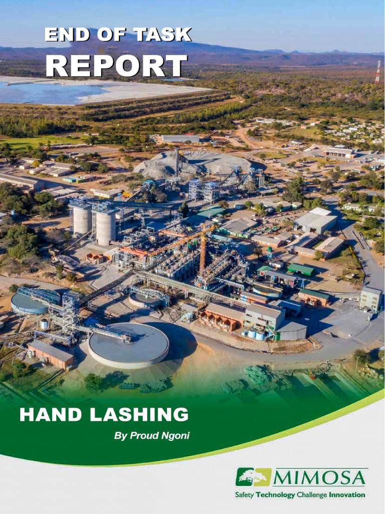 Report - End of Task (Hand Lashing) by Proud Ngoni | PDF | Safety
