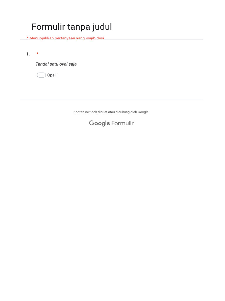Formulir Google: Panduan Penggunaan | PDF