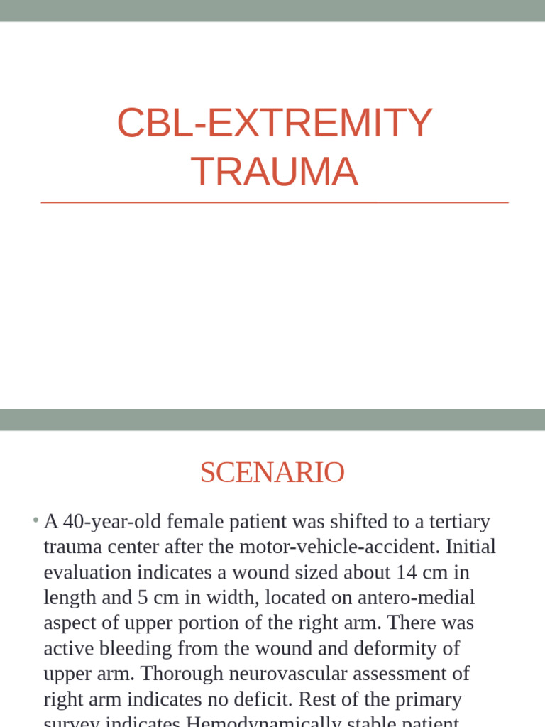 Extremity Trauma | PDF | Radiography | Ct Scan