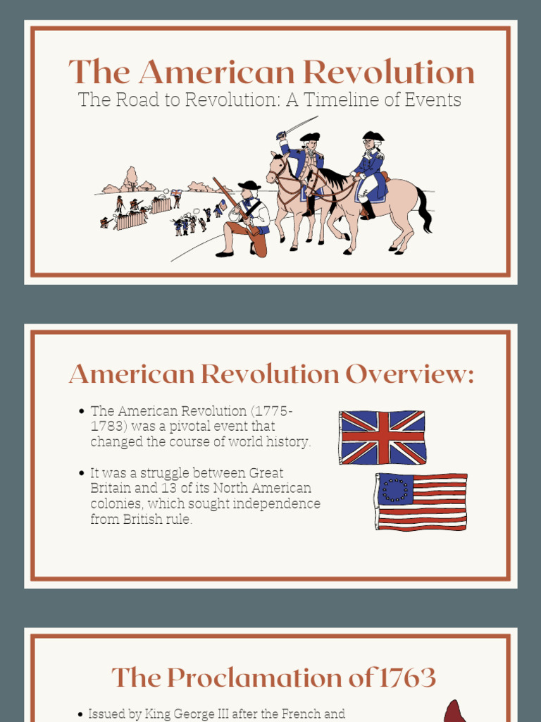 Key Events of the American Revolution | PDF | American Revolution ...