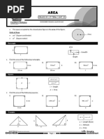 Area Calculation Exercises | PDF | Area | Triangle