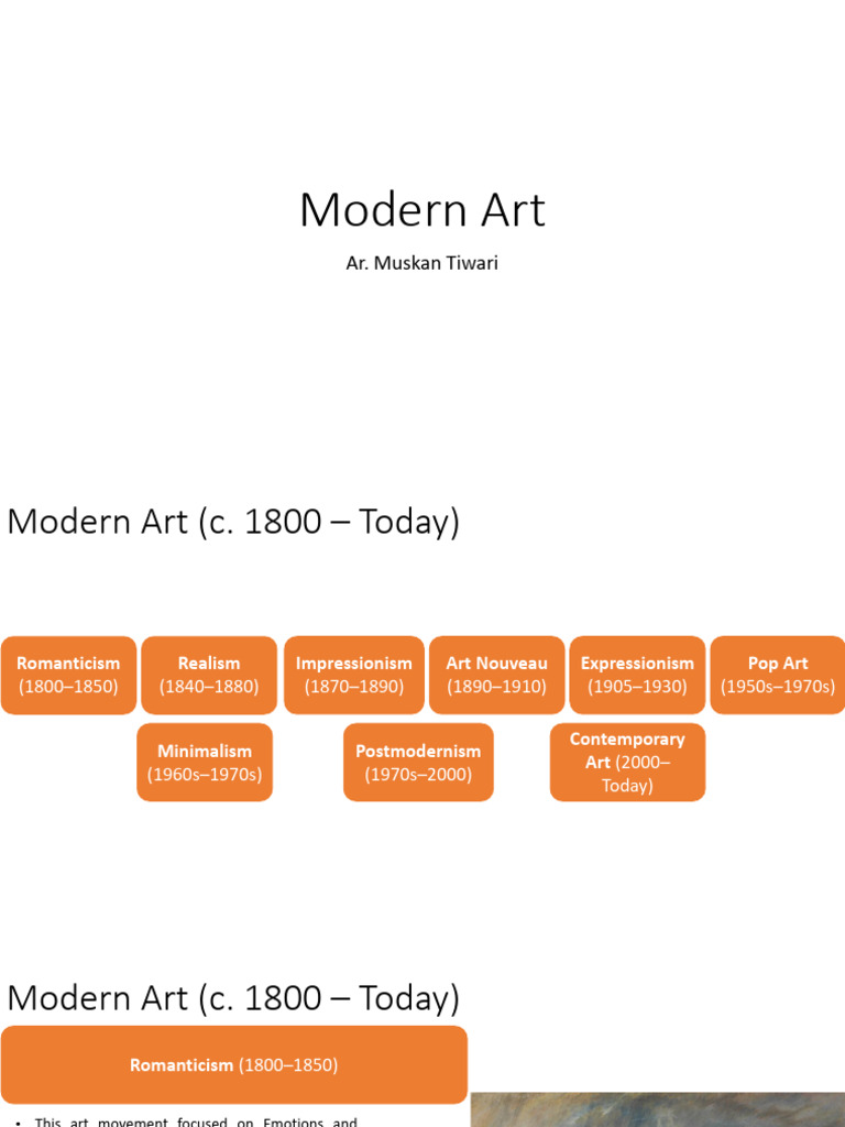 Timeline of Art History (Students) 1 | PDF | Minimalism | Realism (Arts)