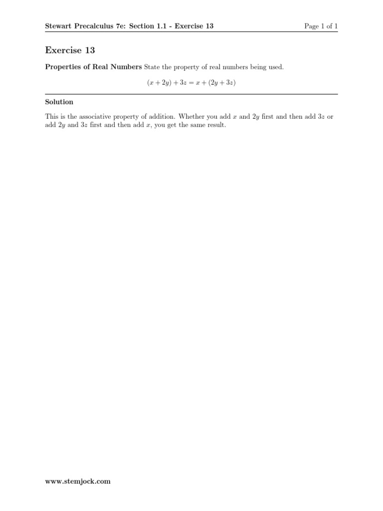 Stewart Precalcch 1 S 11 e 13 | PDF
