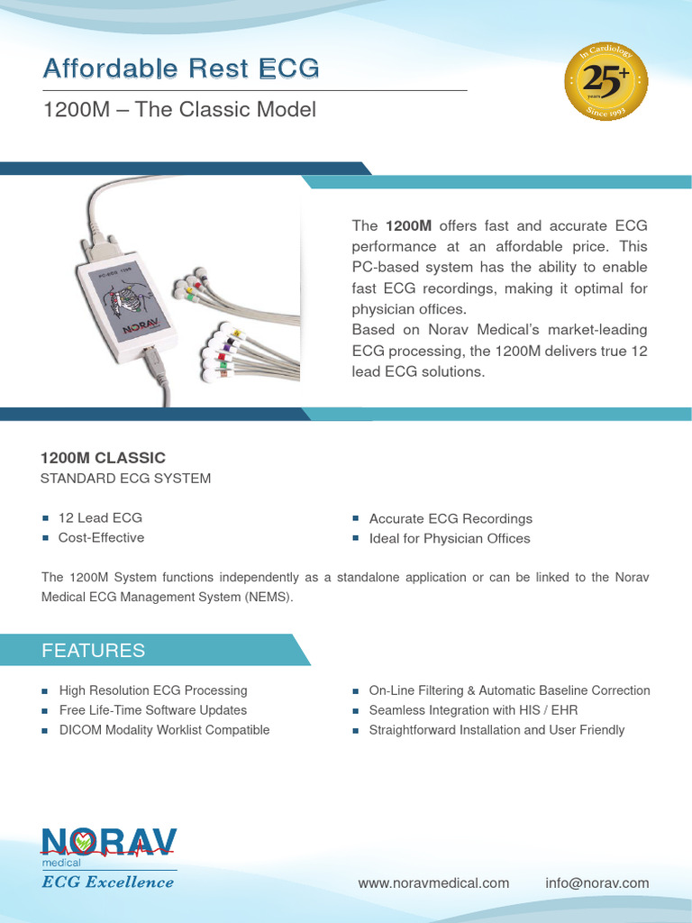 DS_1200M | PDF | Filter (Signal Processing) | Electrocardiography