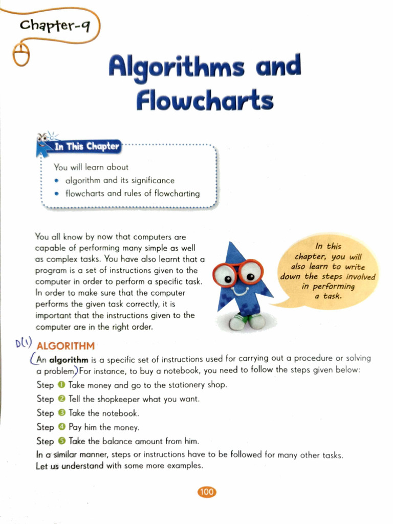 CH - 9 (Algorithms and Flowcharts) | PDF