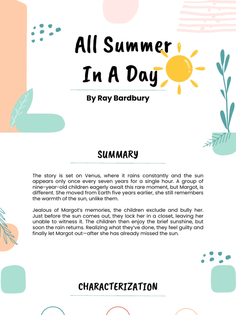 Summer | PDF | Narration | Psychology