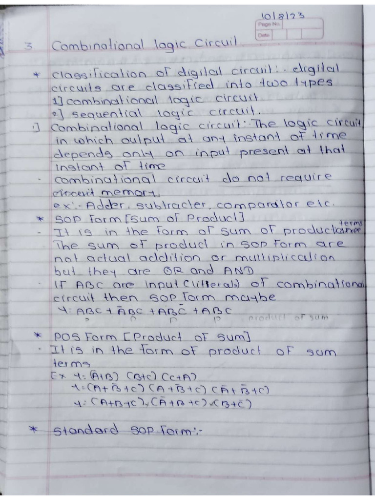 Unit-III Combinational Logic Circuits | PDF
