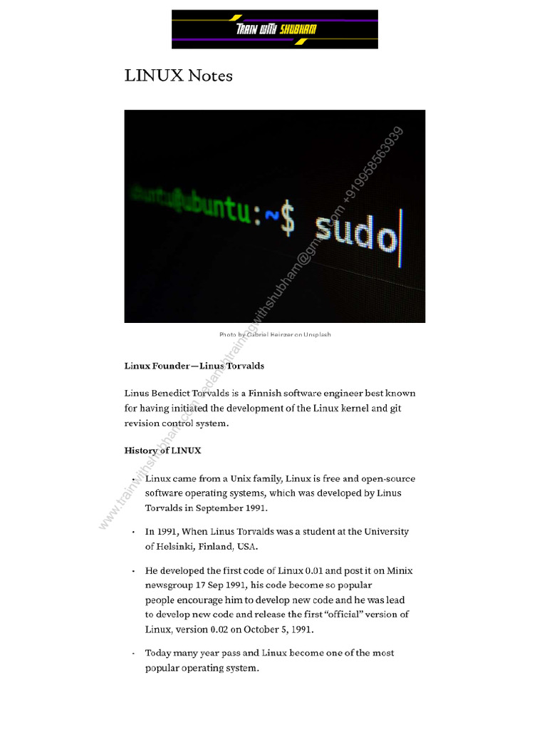 Linux Fundamentals | PDF