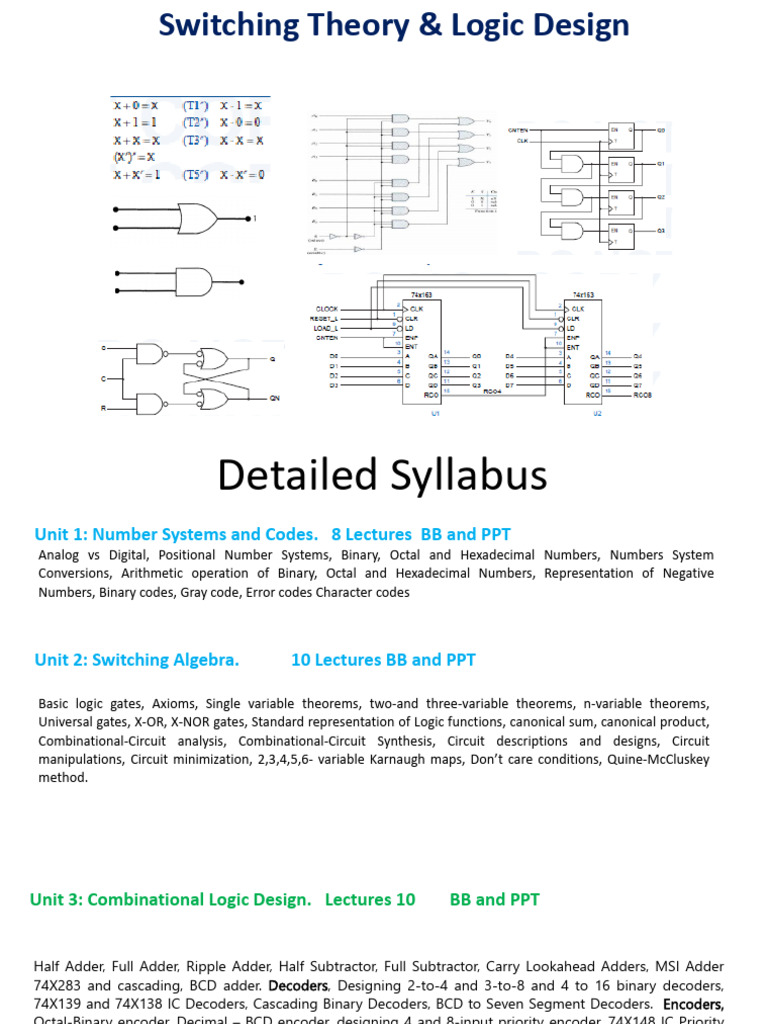 Switching Theory and Logic Design Overview | PDF | Cmos | Integrated ...