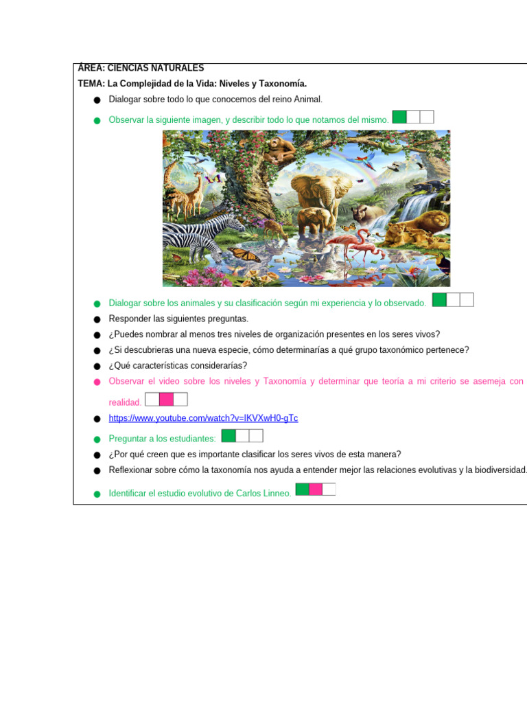 TAREA DE CIENCIAS DE DÉCIMO EGB ASISTIDAS | PDF | Taxonomía (biología) | Especies