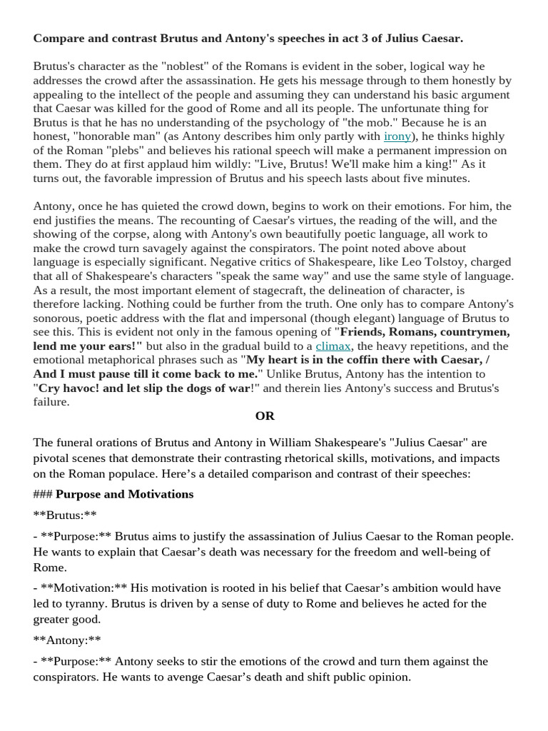 Julius Caesar | PDF