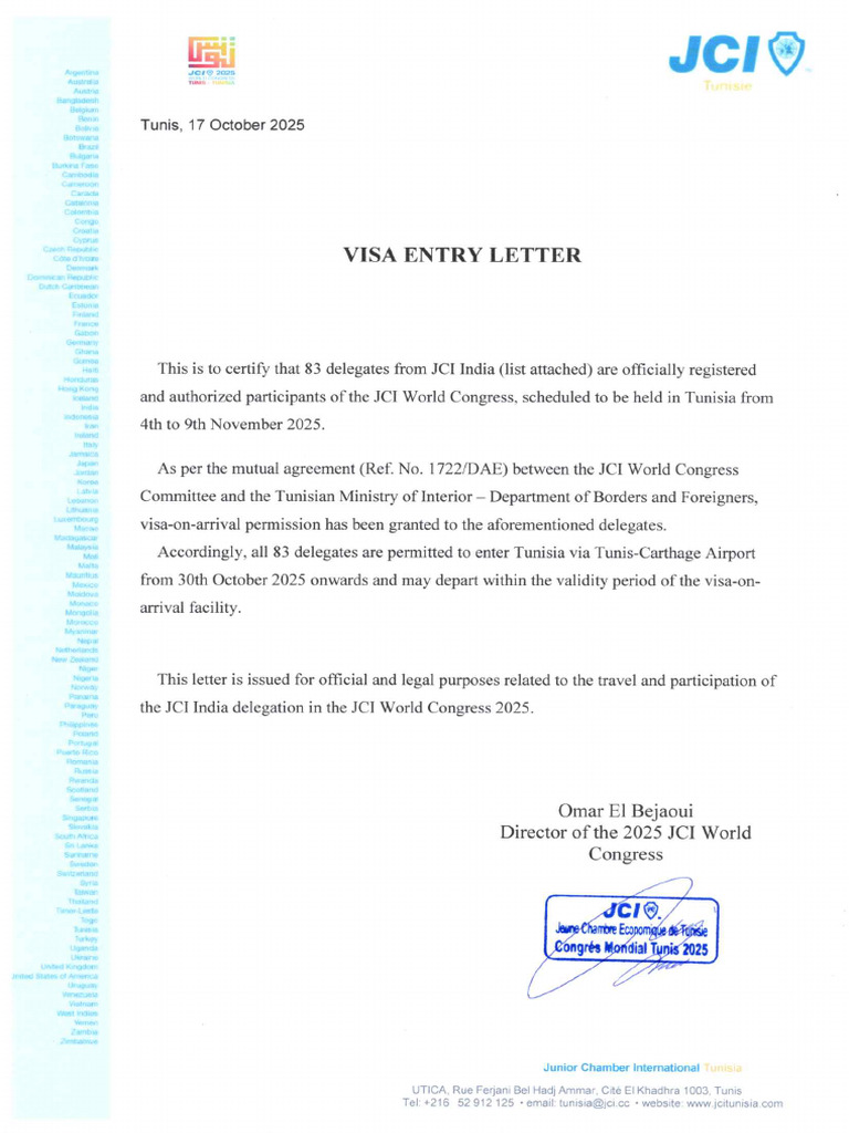 VOA Letter From WC CoC | PDF