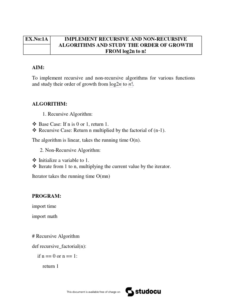 AD3351 DAA Lab Manual - AU Regulation 2021 | PDF | Applied Mathematics ...