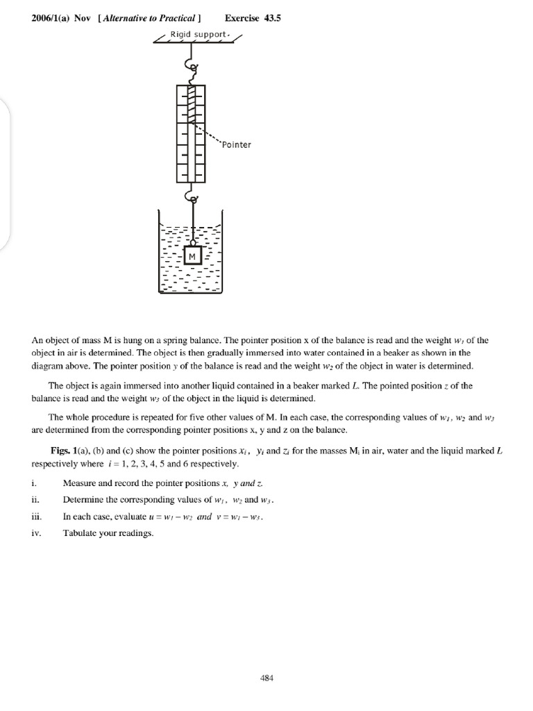 Physics Practical (Alternative To Practical - 5) | PDF