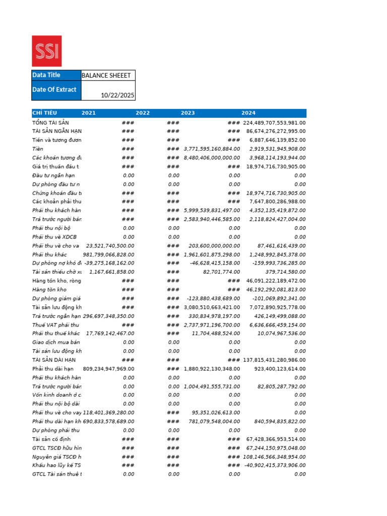 SSI HPG Financial Statement Balance Sheet 22102025 | PDF