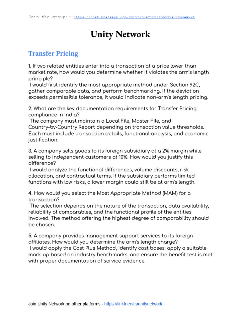 Transfer Pricing | PDF | Business | Economies