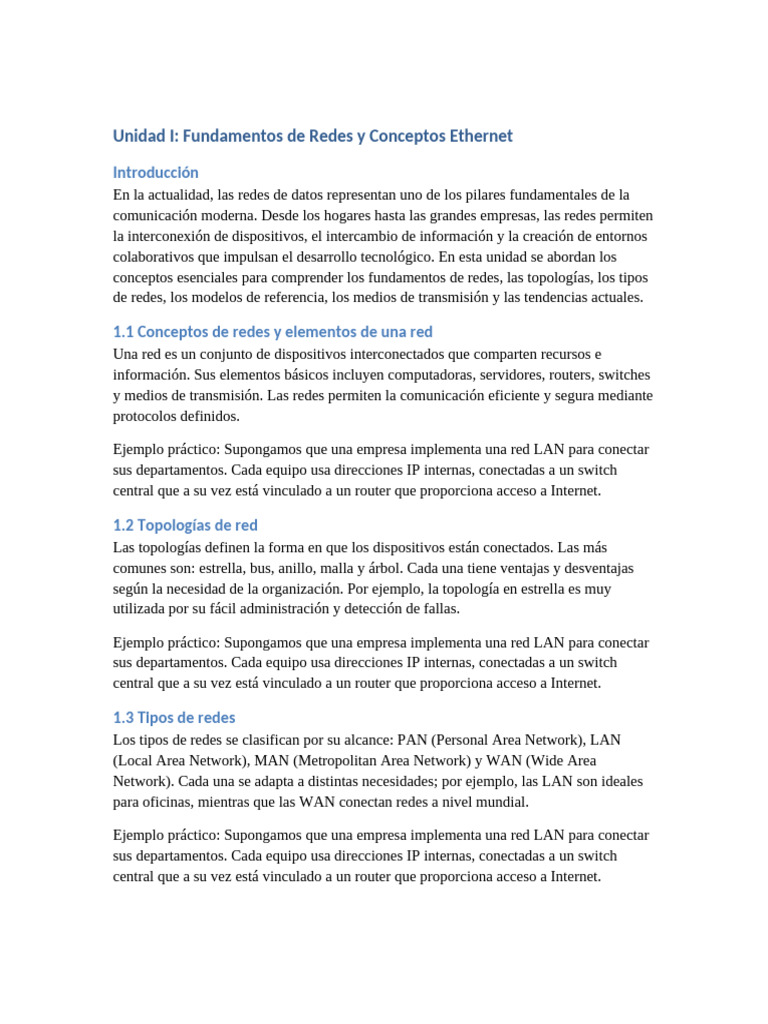 Fundamentos de Redes y Ethernet Mariel Gonzalez | PDF | Red de computadoras | Enrutador ...