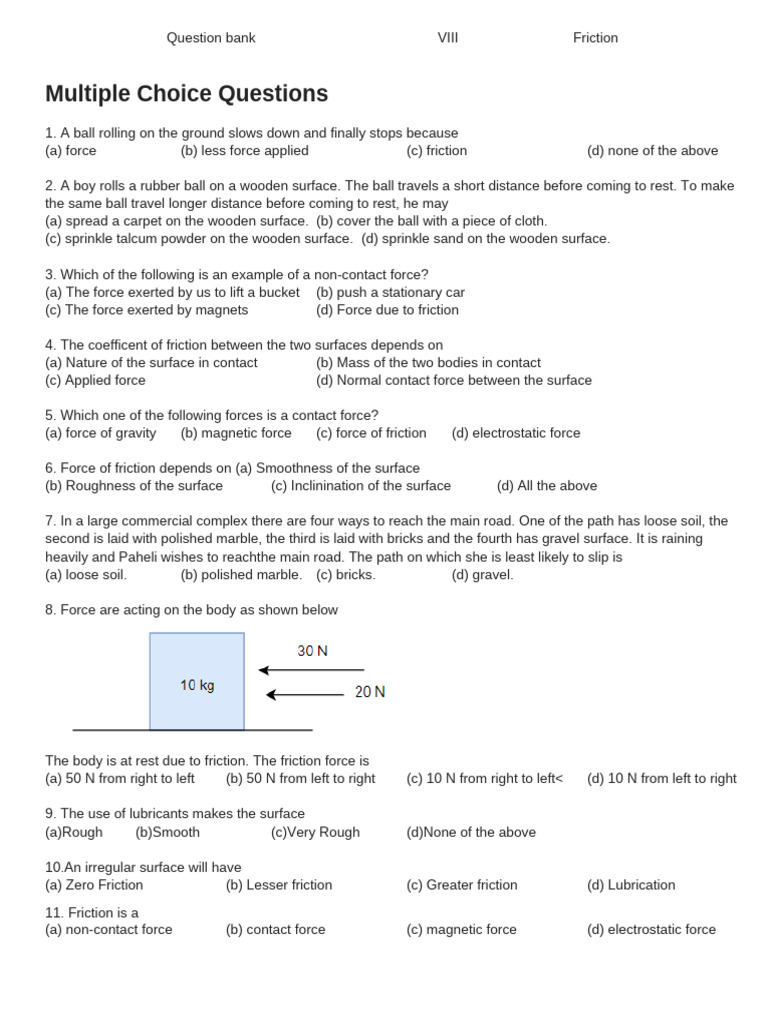 Friction | PDF | Force | Friction